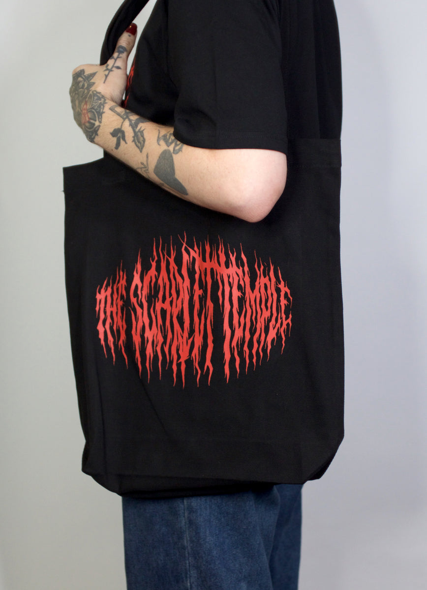 TST Metal Font Tote Bag – The Scarlet Temple